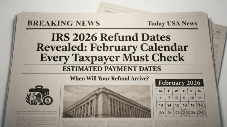 IRS 2026 Refund Dates Revealed: February Calendar Every Taxpayer Must ...